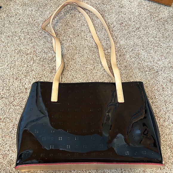 Arcadia | Bags | Arcadia Genuine Patent Leather Italy Black Womens ...